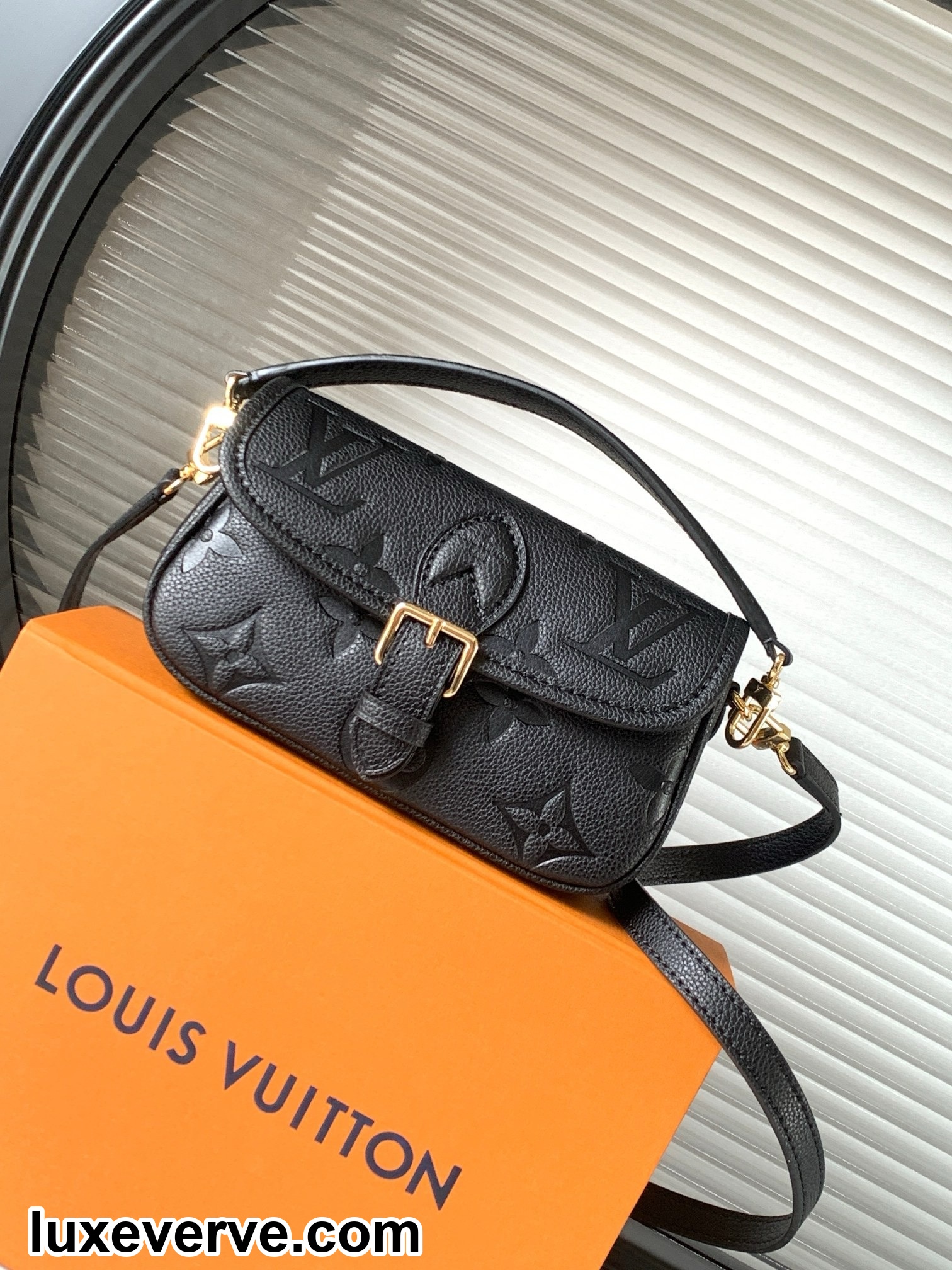 LV Embossed Leather Shoulder Bag - Luxeverve.com